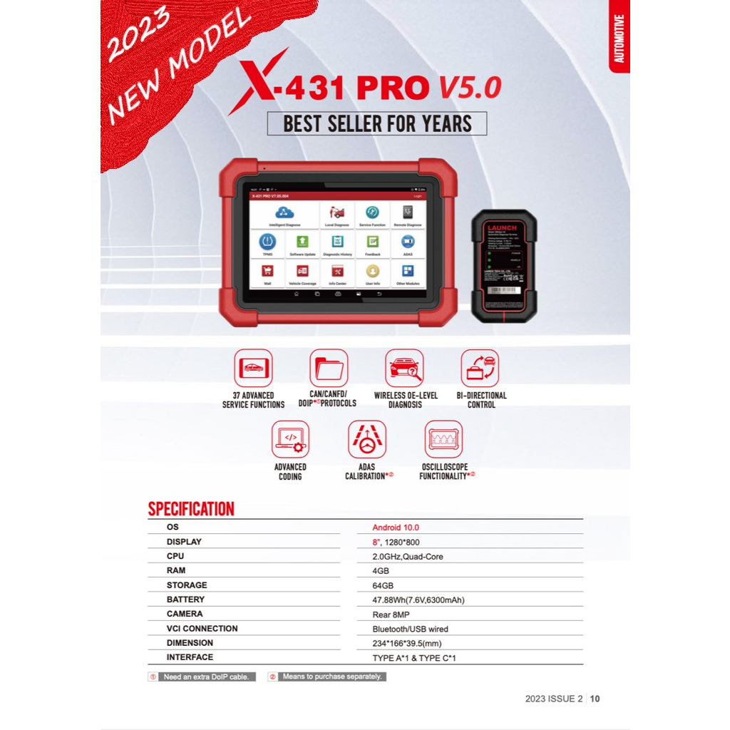 New ARRIVING 2023 Launch X431 PRO V5.0 car 12v scanner tools (PROTON ...