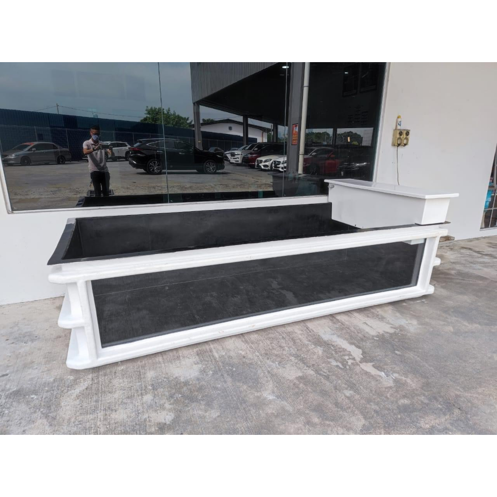 [Free Shipping]10'x3'x2' Fiberglass Tank with filter box all size Ikan ...