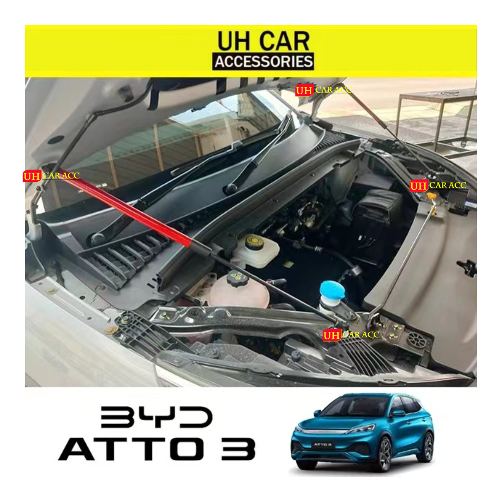 Sustec BYD ATTO 3 Car Struts Front Bonnet Hood Damper Shock Lift Up ...