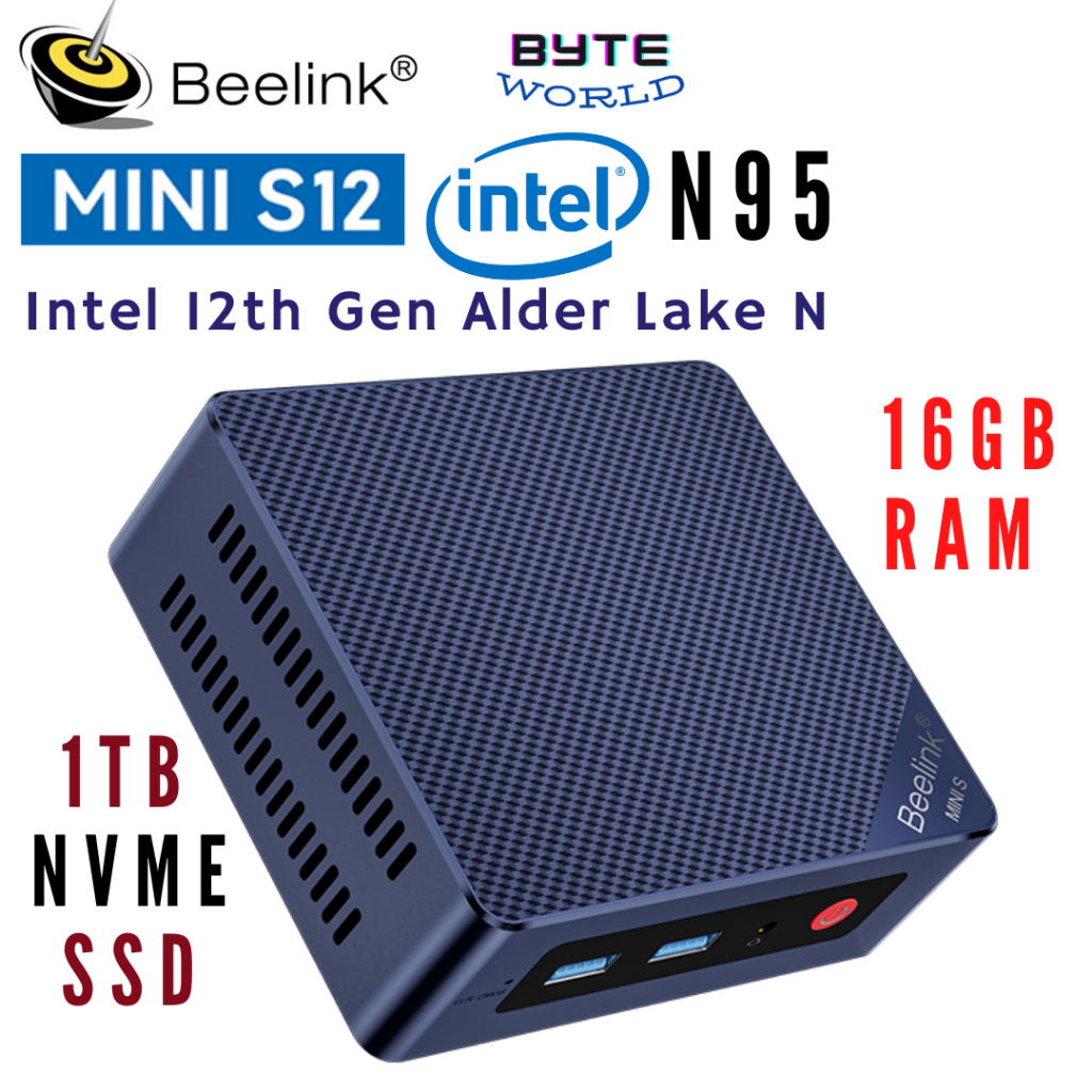Beelink Mini S12 Intel N95 Mini PC Windows 11 DDR4 16GB RAM 1TB SSD ...