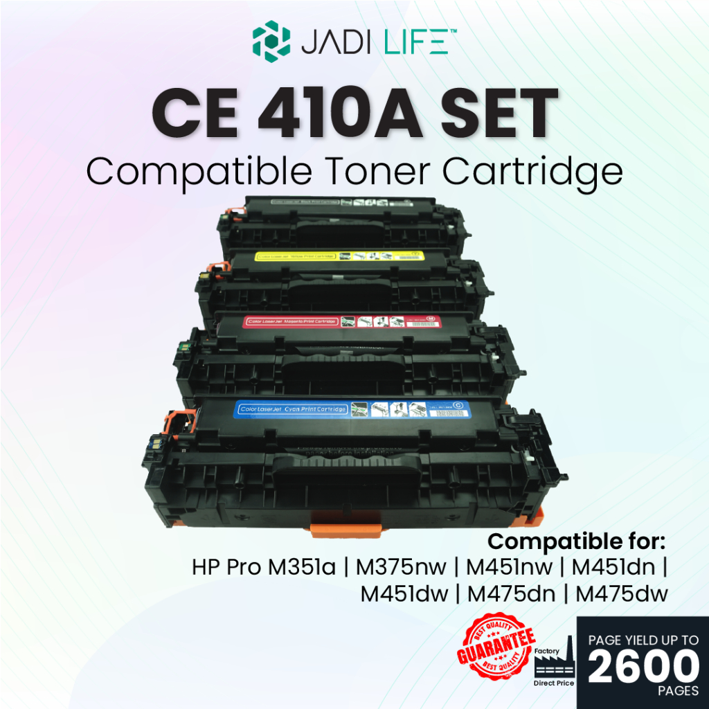 Compatible CE410A CE411A CE412A CE413A (305A) CMYK Set Laser Toner ...