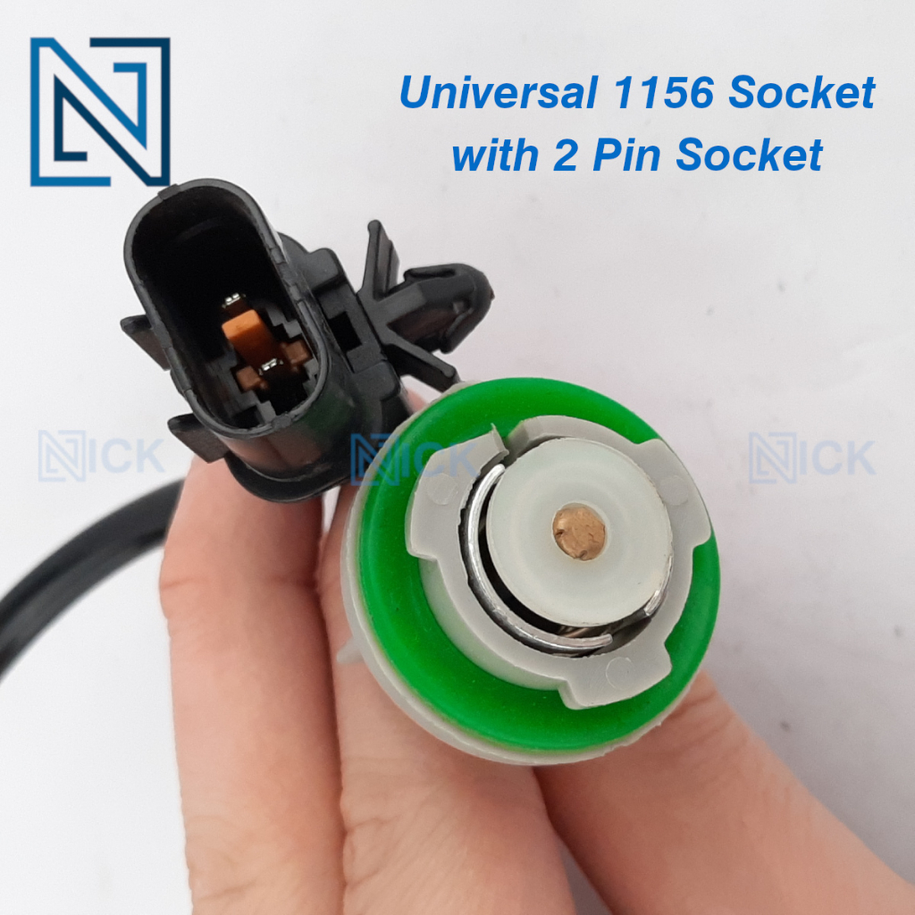 Universal 1156 Bulb Socket with 2 Pin Connector Socket Car Truck ...