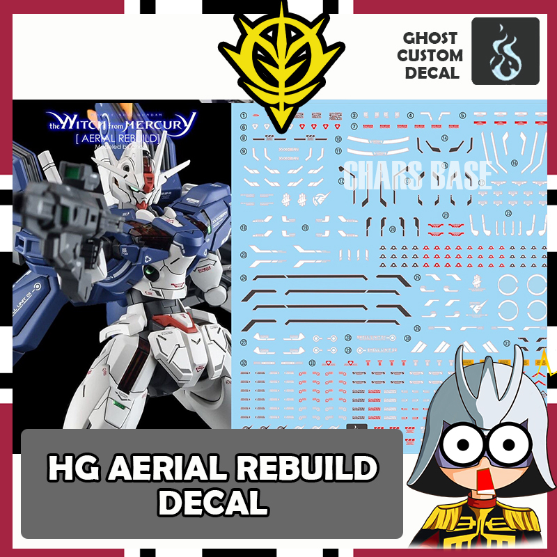 COPY GHOST DECAL HG AERIAL REBUILD DECAL | Shopee Malaysia
