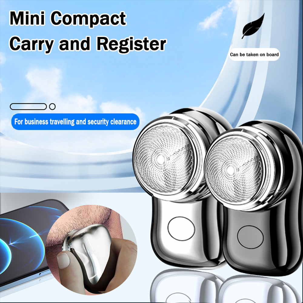 Electric Men's Portable Shaver Rechargeable Head Detachable Washable ...