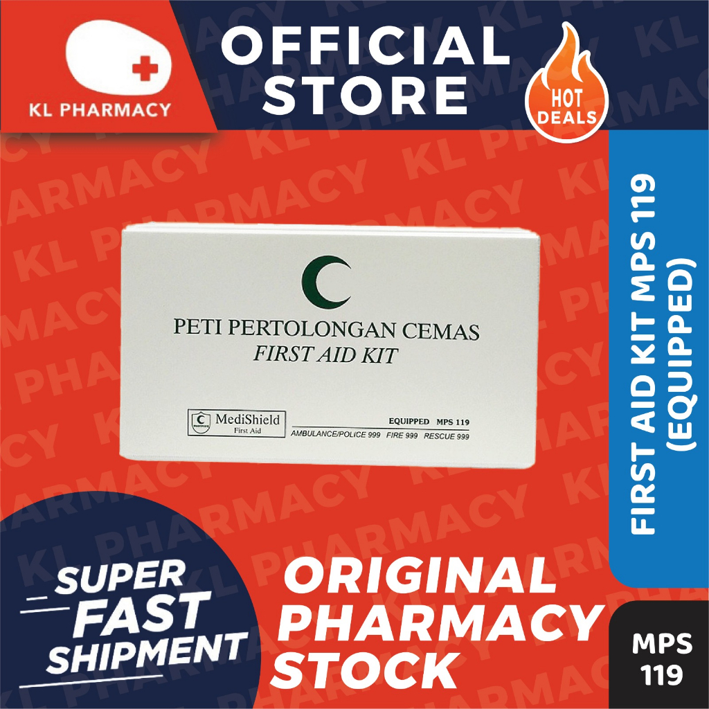 PETI PERTOLONGAN CEMAS (FIRST AID KIT) MPS 119 COMPLETED ITEMS | Shopee ...