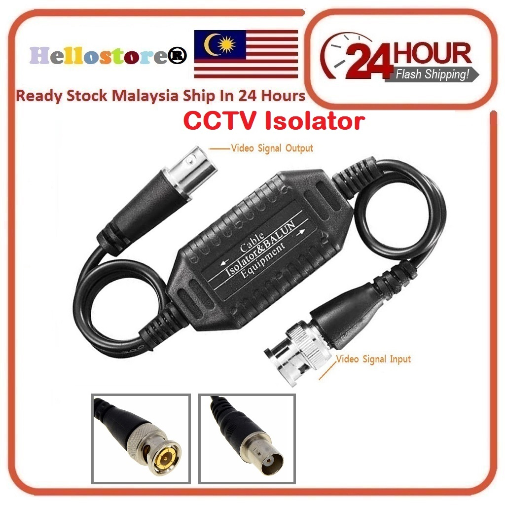Security Camera Ground Loop Isolator, BNC Male to Female Coaxial Video ...