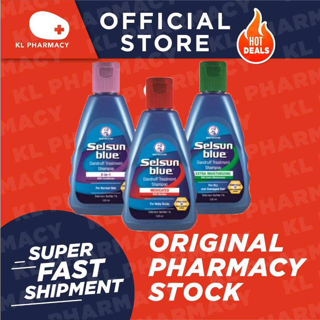 MENTHOLATUM SELSUN BLUE 120ML /200ML (Extra Moisturizing /2in1/Extra ...