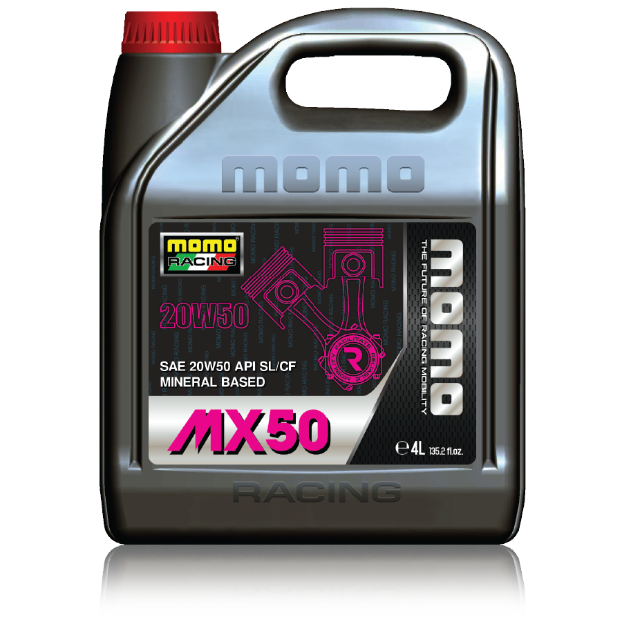 MOMO Racing MULTIGRADE ENGINE OIL SAE 20W-50 API SL/CF MX50 4Liter ...