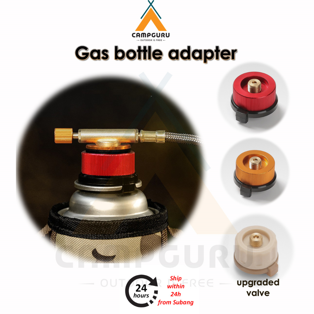 CAMPGURU Outdoor Camping Gas Bottle Adaptor Butane Gas Converter ...