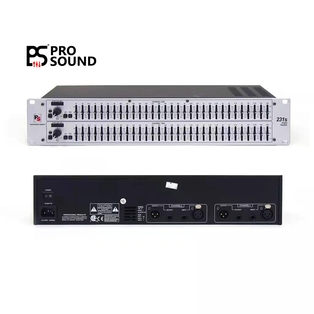PS EQ-231 Dual 31-band Graphic Equalizer, pro sound professional stage audio interface | Shopee ...