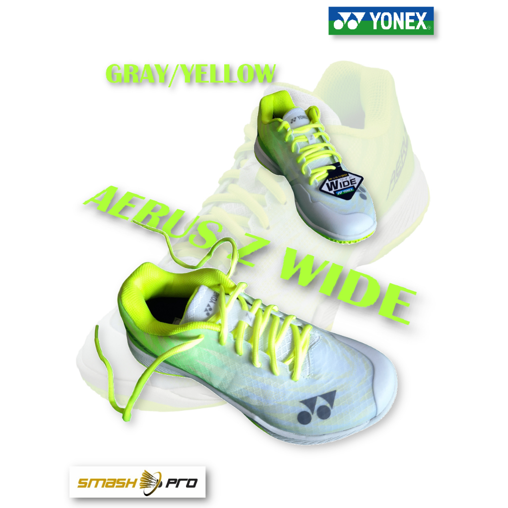 YONEX SHOE AERUS Z WIDE (GREY/YELLOW) | Shopee Malaysia