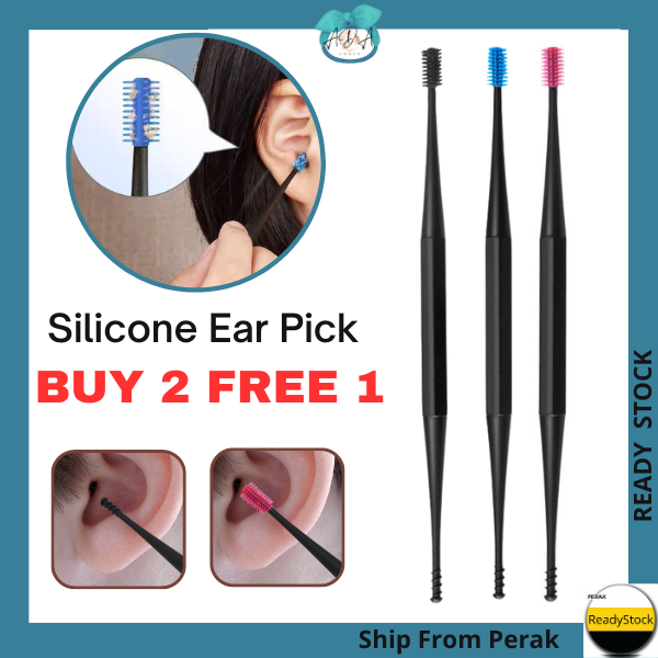 AIDA Soft Ear Pick Double-Headed Spiral Silicone Digging Picking Tool ...