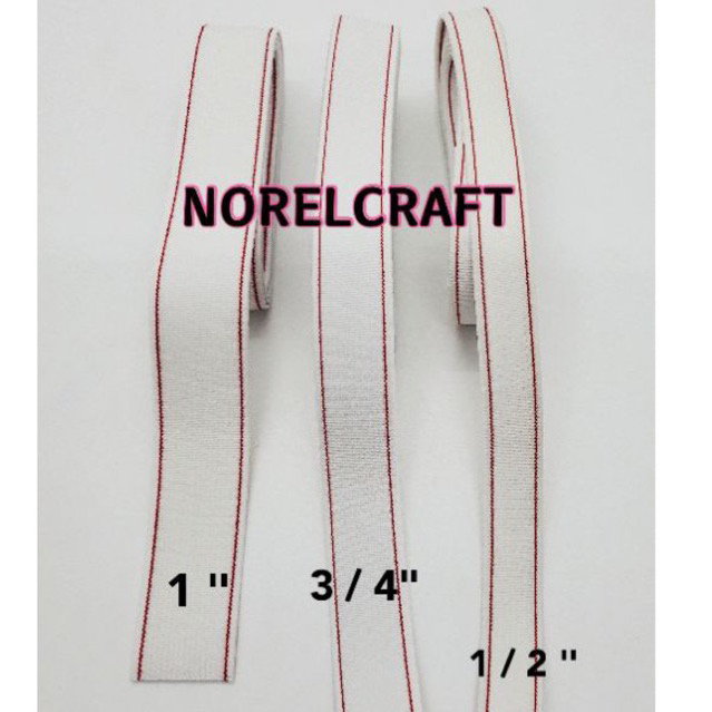 JUAL METER ELASTIC RED EDGE / GETAH TEPI MERAH | Shopee Malaysia