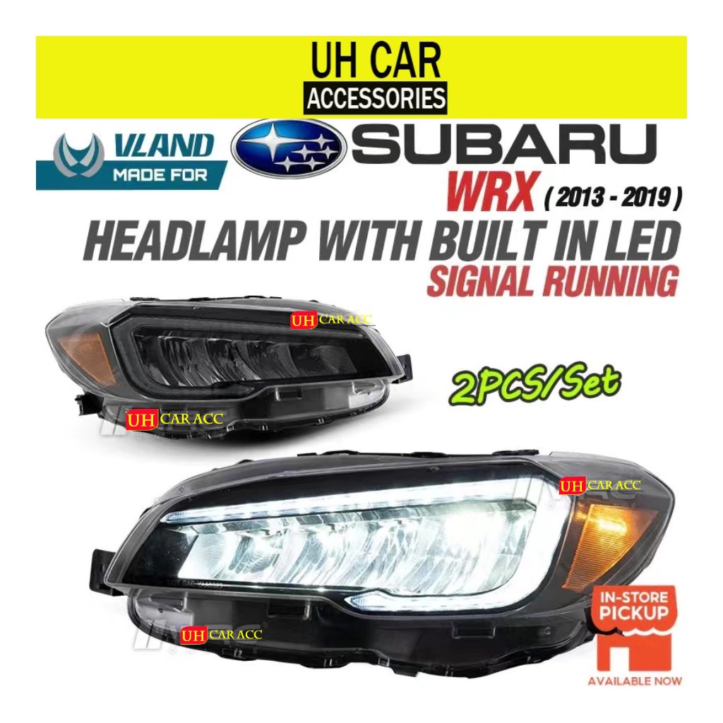 Subaru WRX Levorg 2013 - 2019 Dynamic Light Bar Headlamp With Built In ...