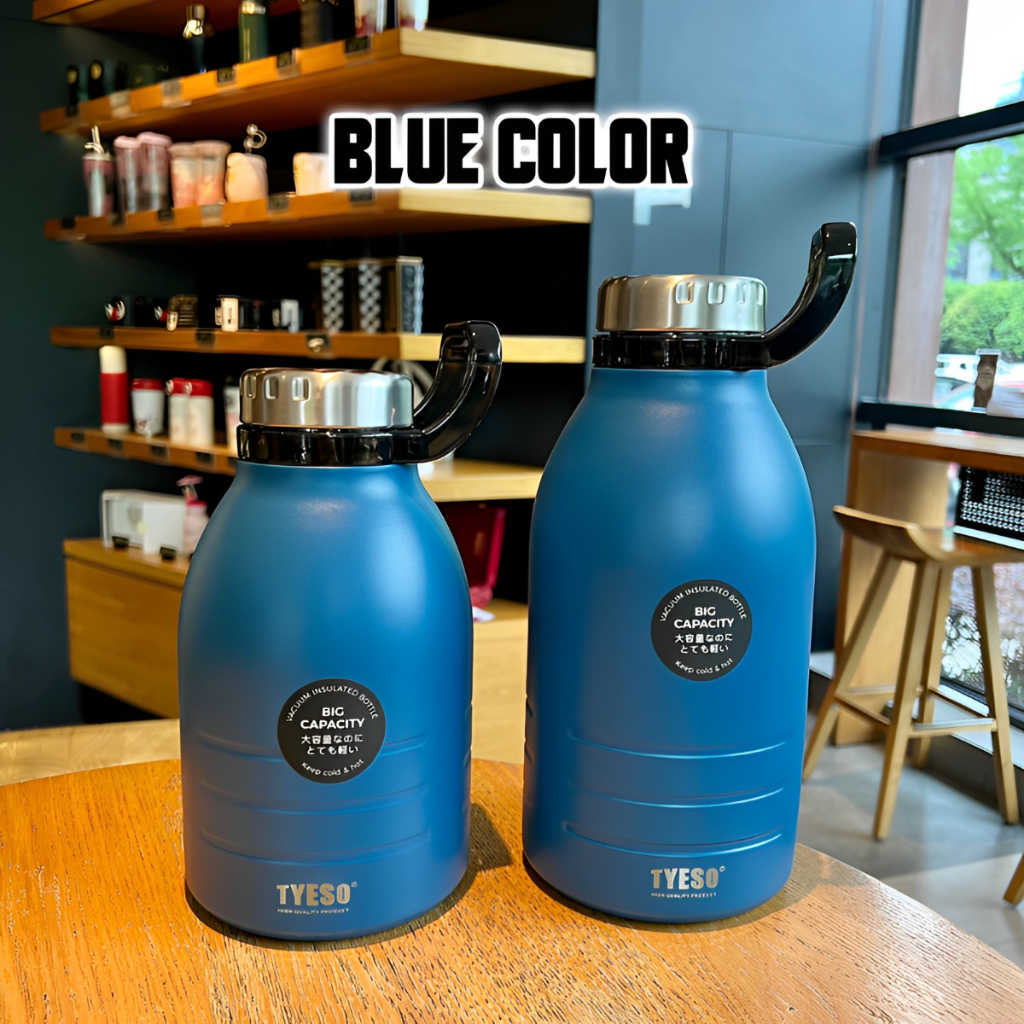 Tyeso Tumbler Thermos With Handle 1500ml/1900ml Large Vacuum Insulated ...