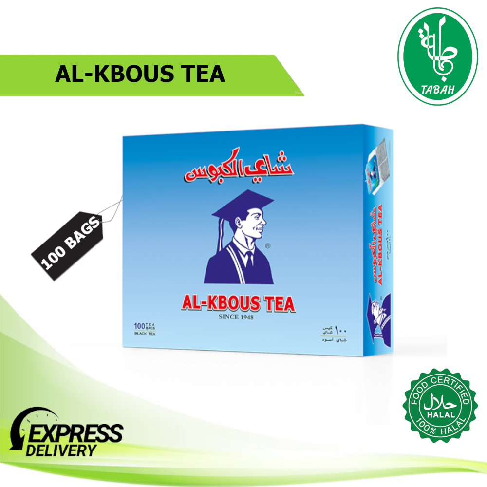 AL-KBOUS TEA/TEH ARAB AL-KBOUS/RED TEA/100 TEABAGS/25 TEABAGS | Shopee ...