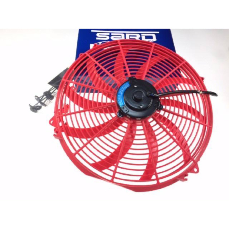 [ READY STOCK ] Sard electric radiator fan 16 inch red merah color ...