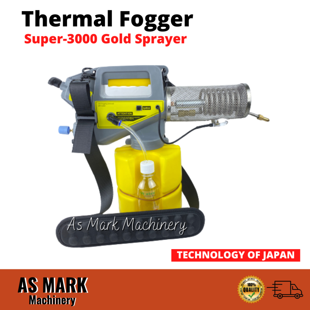 Super-3000 Gold Fogging Sprayer Mosquito Screen Thermal Fogger Mini Fog ...