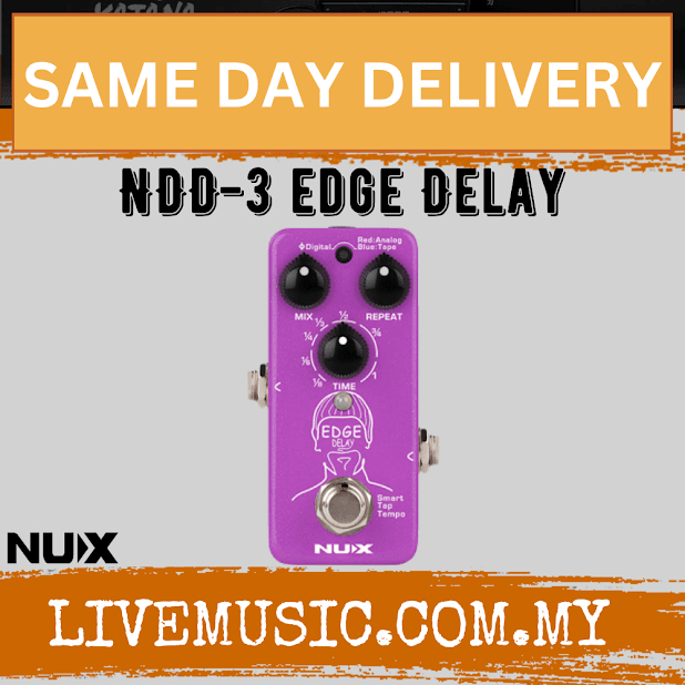 NUX NDD-3 MINI CORE SERIES EDGE DELAY PEDAL ( NDD3 / NDD 3 ) | Shopee ...