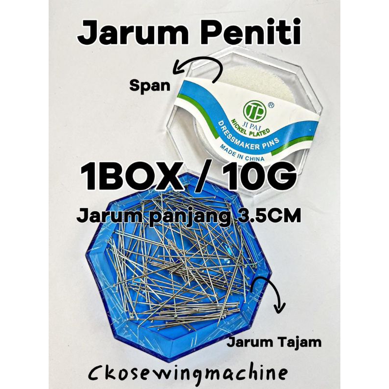Jarum Peniti 10G / Tudung Hijab Jarum Peniti 3.5CM / Hard Steel Pin ...