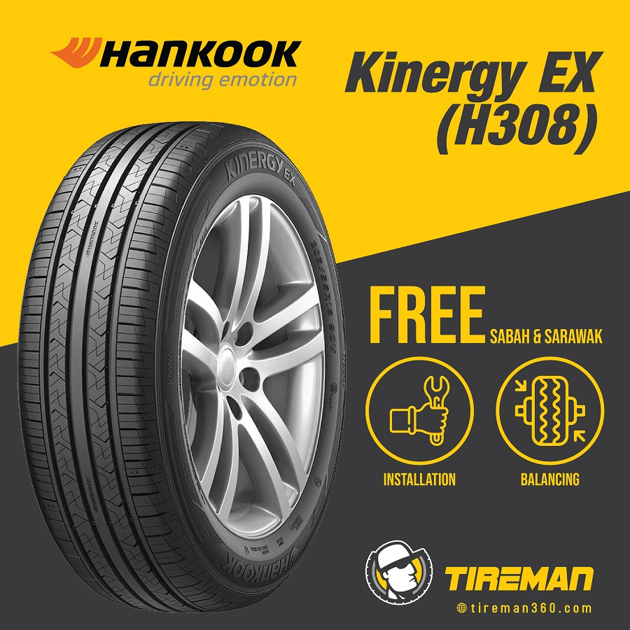 Hankook Kinery EX H308 13 14 15 Inch Tayar Tire (FREE INSTALLATION ...