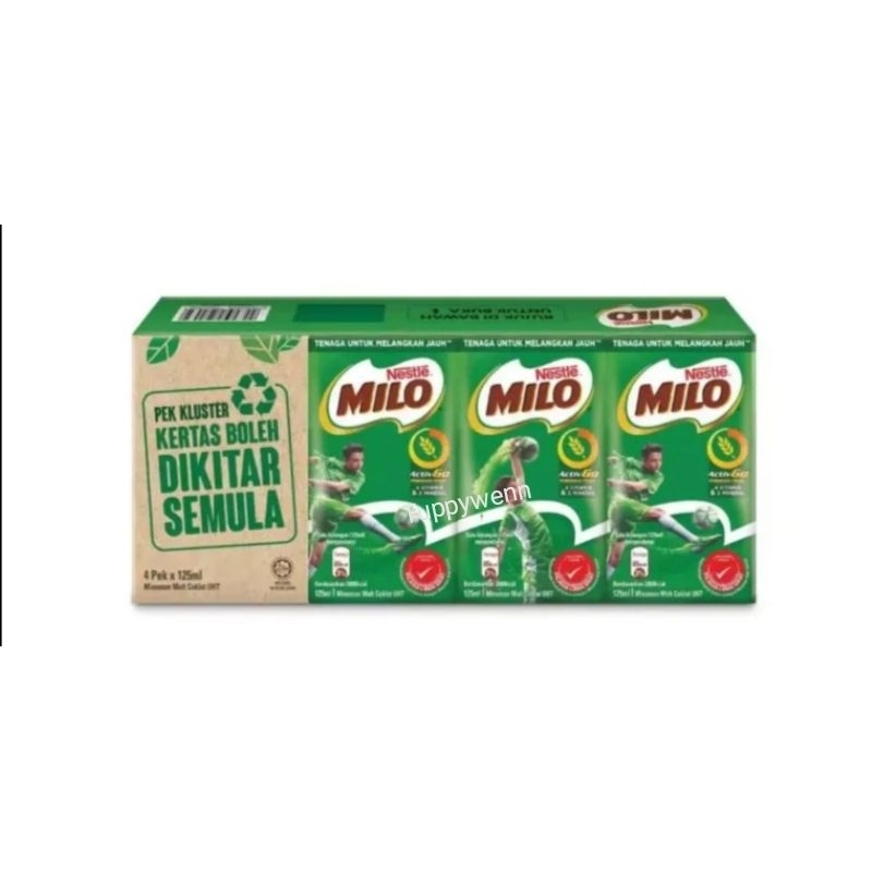 Nestle milo chocolate malt drink 4x125ml | Shopee Malaysia