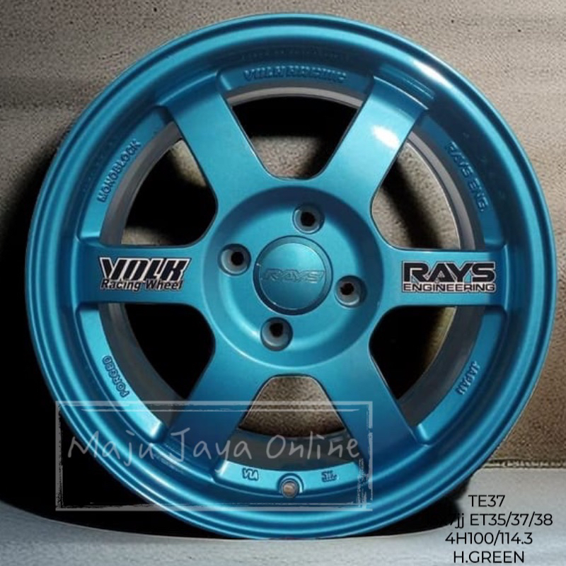 NEW SPORT RIM 15” RAYS TE37 15Inch 4,5H100/114(1set 4pcs)Proton Wira ...