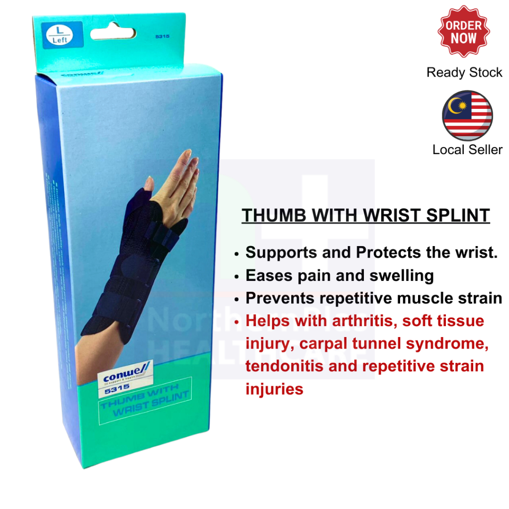 Thumb with Wrist Splint Wrist Support Conwell Made in Taiwan | Shopee ...