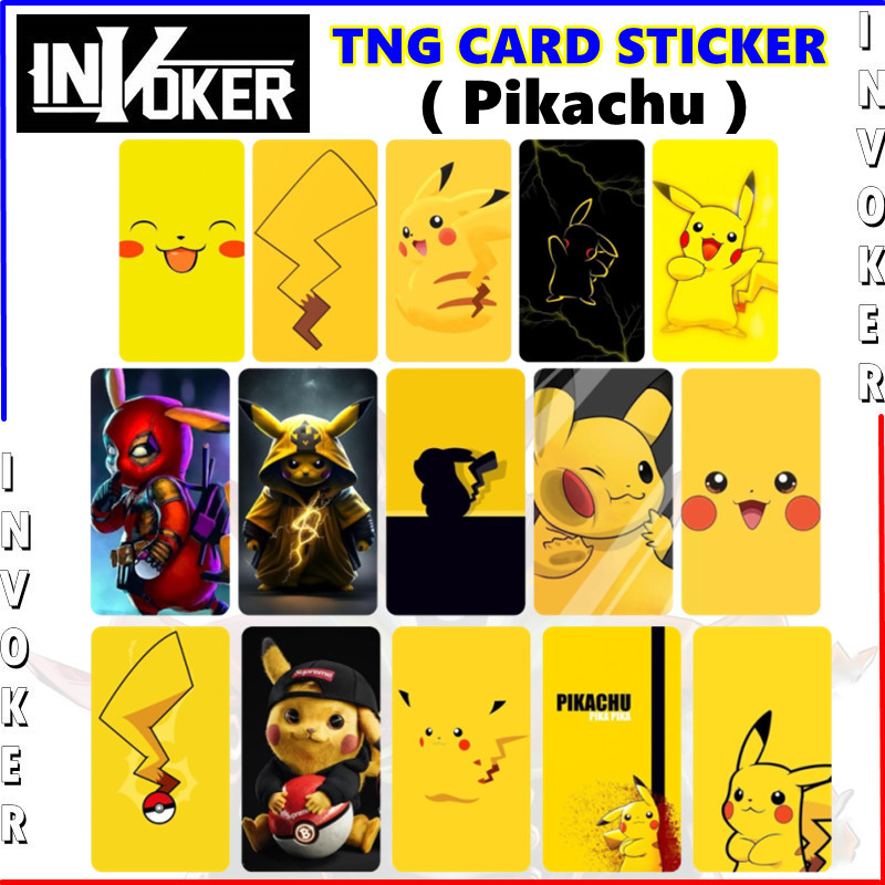 Pikachu - Touch n Go Card Sticker Cover (Waterproof, High Quality ...