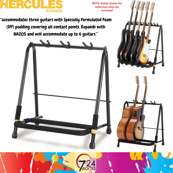 HERCULES stands Hercules GS523B 3-PC Guitar Display Rack Hercules Guitar Stand | Shopee Malaysia