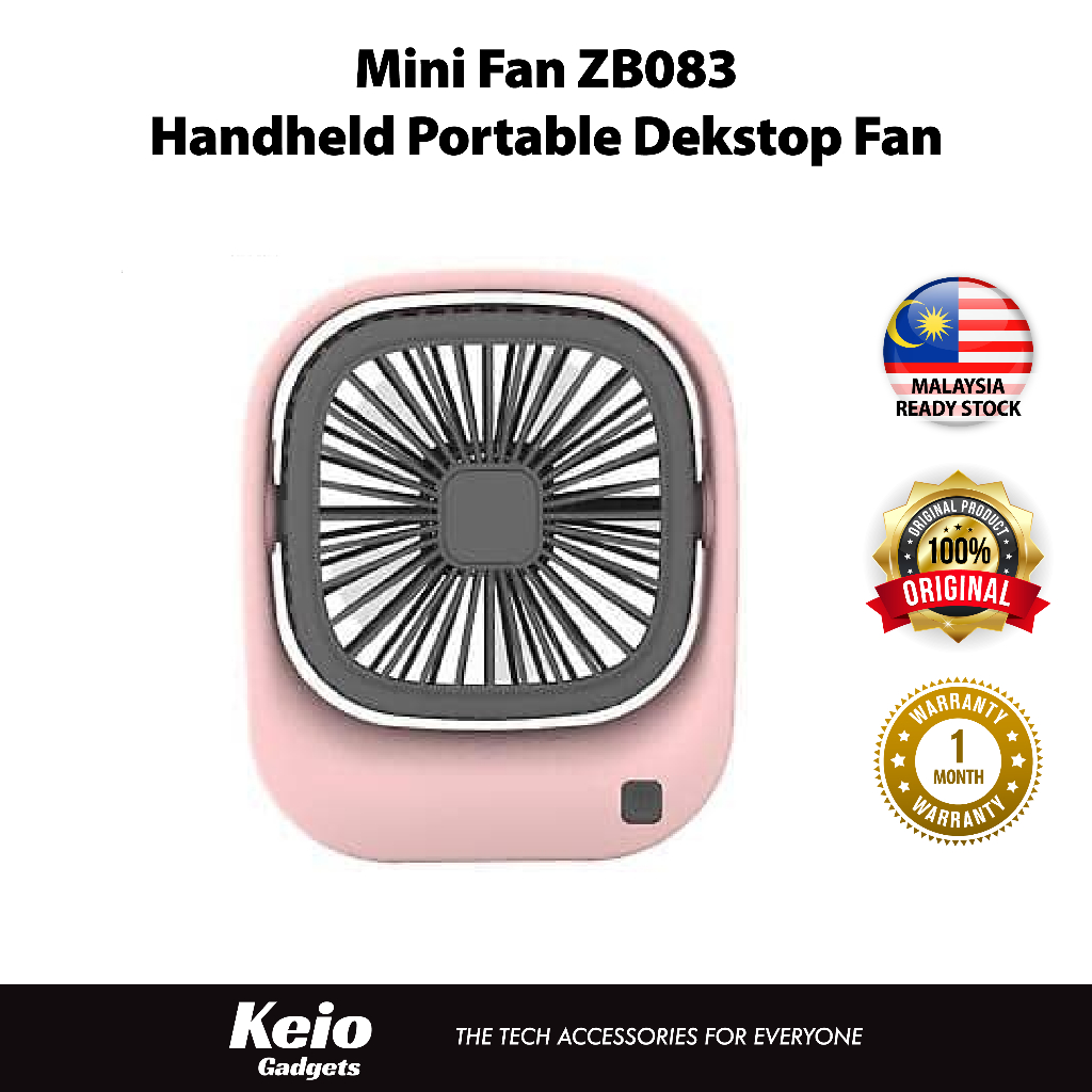 AOYI ZB083 Portabel Mini Fan Handheld USB Chargeable Hanging Neck Fan ...