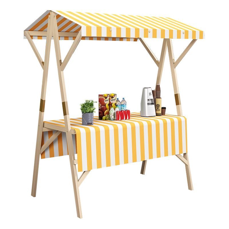 Solid wood internet celebrity booth display rack folding table market ...