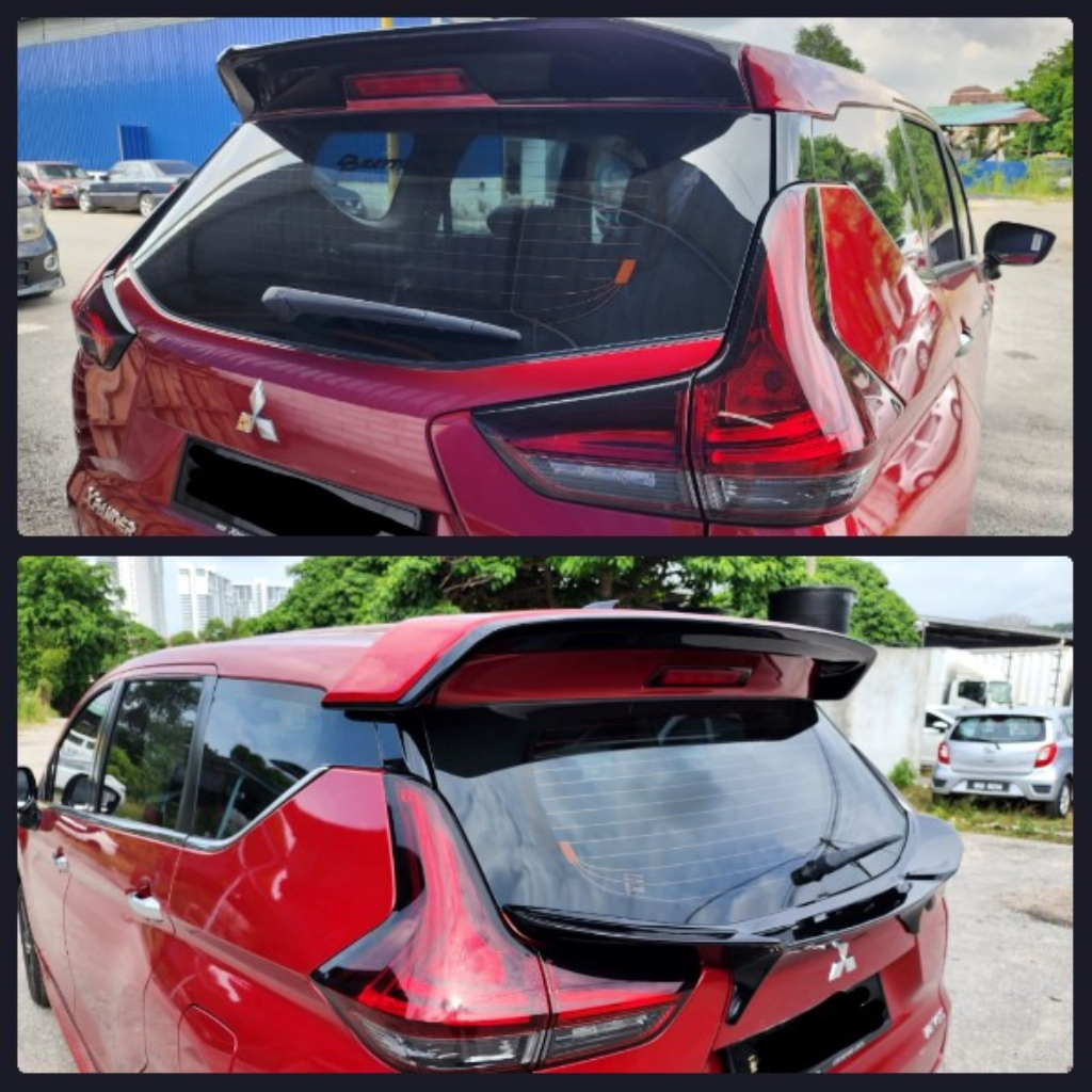 Mitsubishi Xpander Rear Spoiler Body Kit Fiber Ready Stock | Shopee ...