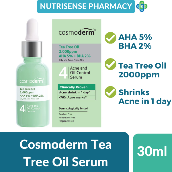 Cosmoderm Tea Tree Acne and Oil Control Serum 30ml | Shopee Malaysia