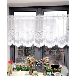 Langsir Lace Putih Pendek Untuk Pintu Tingkap Kabinet / White Mesh ...