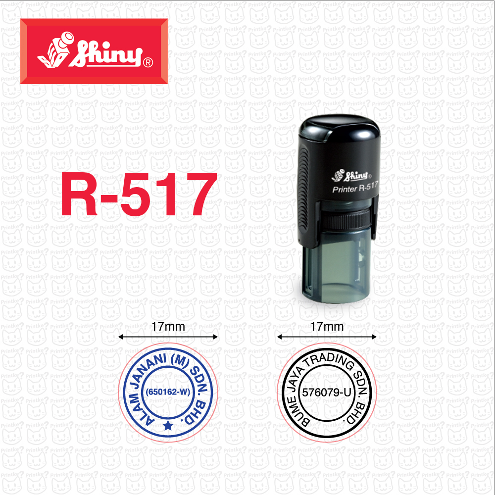 BULAT ROUND RUBBER STAMP/COMPANY STAMP/COP NAMA/BANK COP/COP SYARIKAT ...