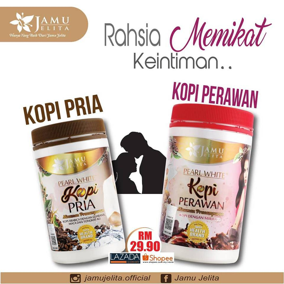 Jamu Jelita Kopi Perawan & Kopi Pria 400g | Shopee Malaysia