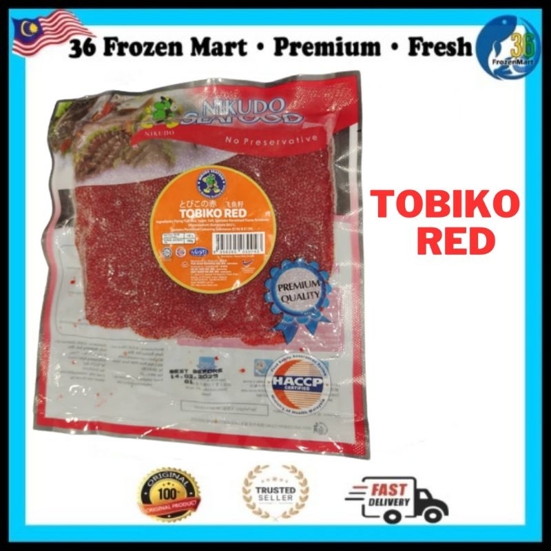 Premium Quality Tobiko Red Japanese Food Sushi Ingredient 100g Fish Egg ...