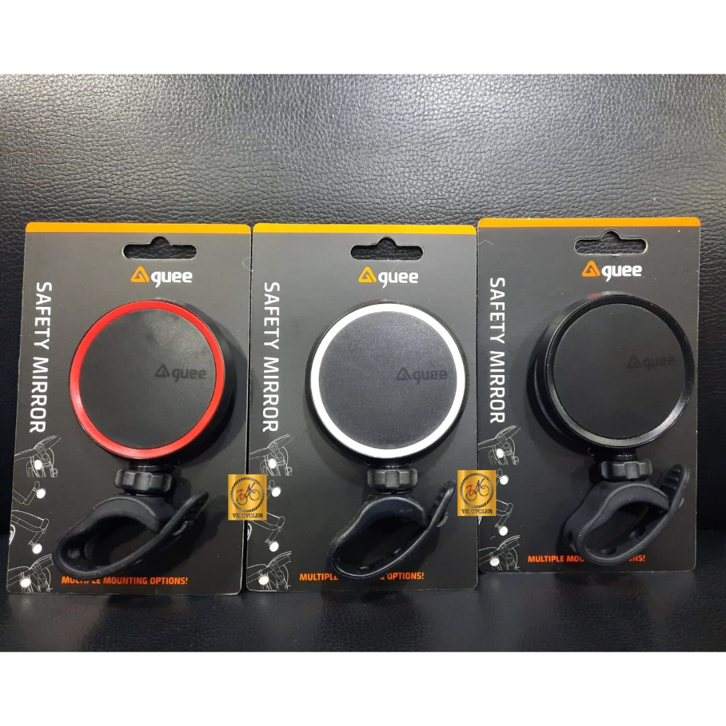 GUEE I-SEE SAFETY MIRROR WHITE BLACK RED LINE | Shopee Malaysia