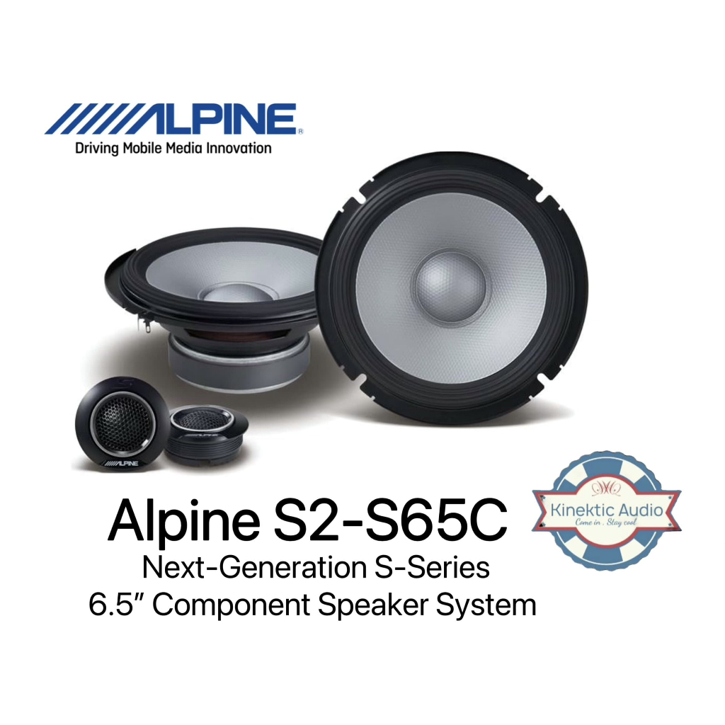 Alpine S2-S65C - S-Series 6-1/2" component speaker system/kereta ...
