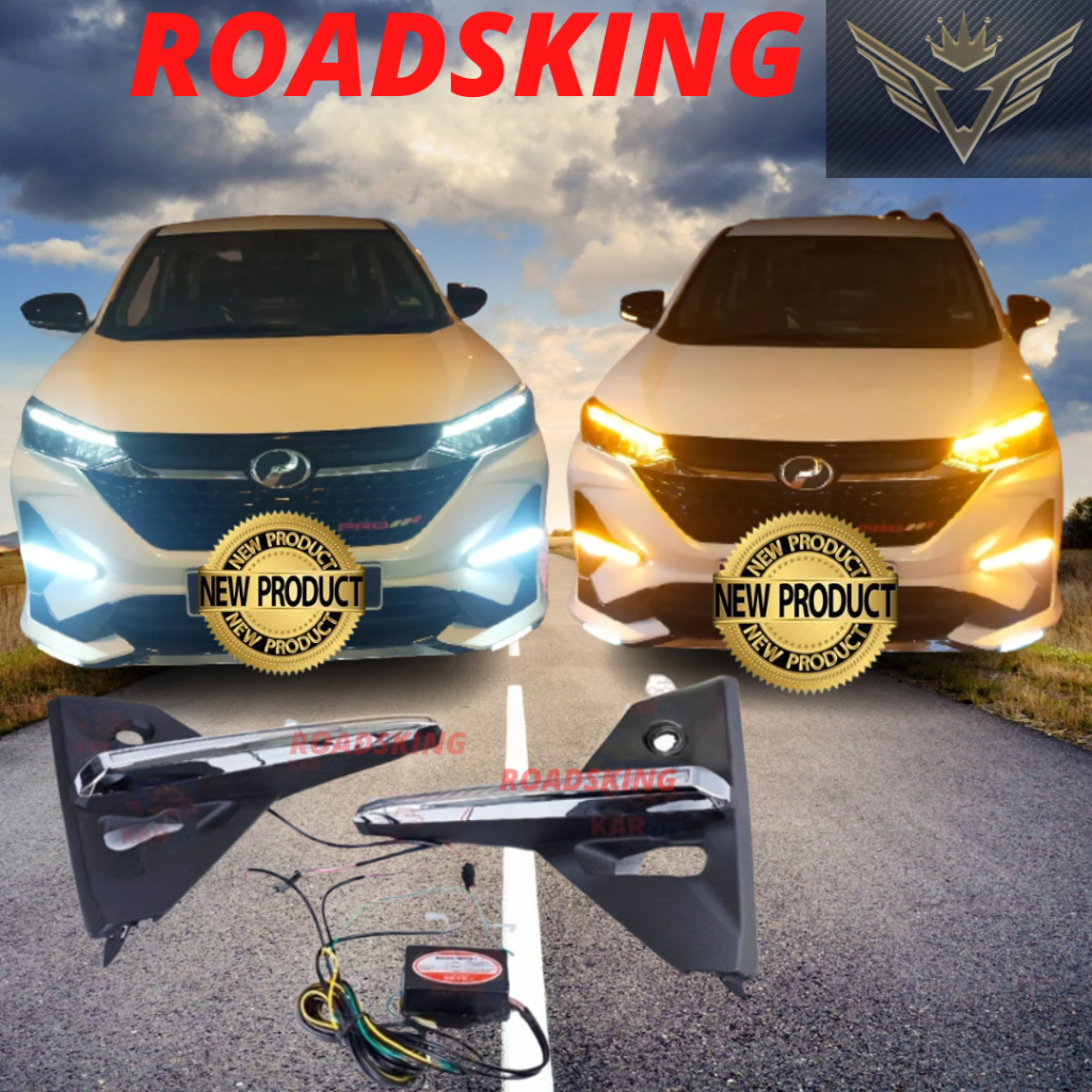 PERODUA ALZA 2022 2023 FOG LAMP SPOTLIGHT LED DAYLIGHT DRL RUNNING ...