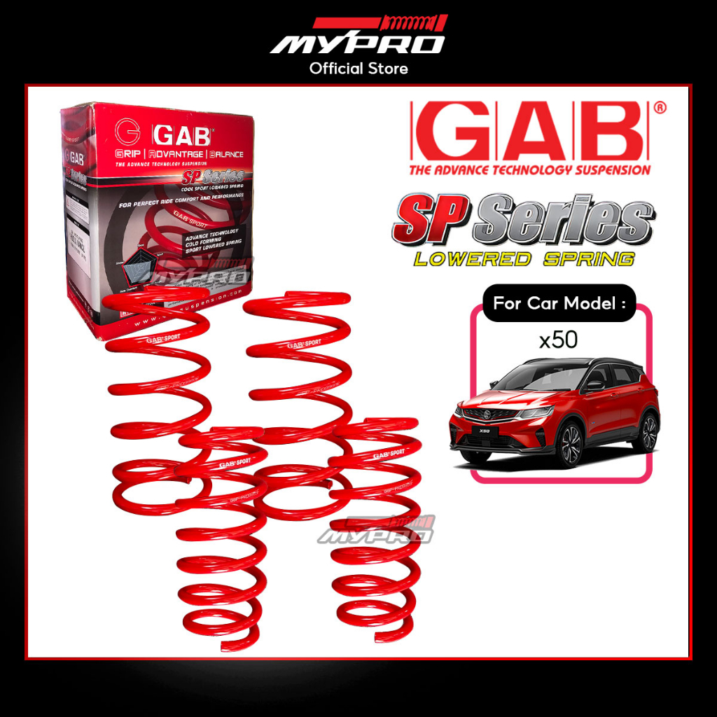 GAB SP Series Lowerd Sport Spring Proton X50 | Shopee Malaysia