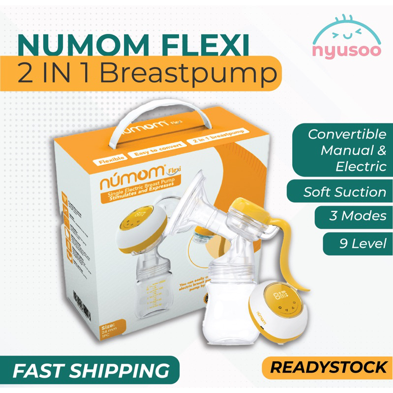 NUMOM FLEXI 2 IN 1 ELECTRIC & MANUAL BREASTPUMP | Shopee Malaysia