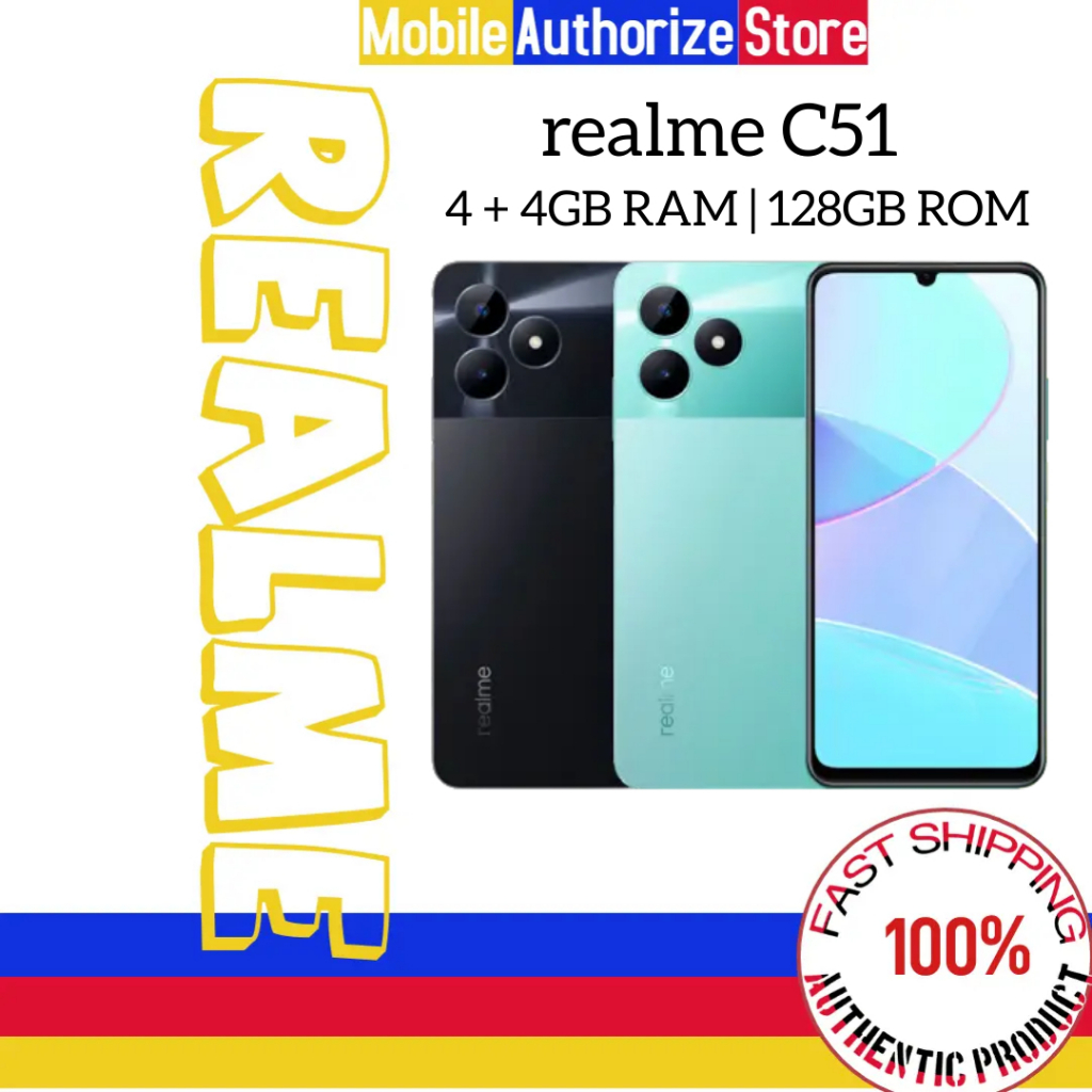 [NEW] realme C51 | 4 + 4GB RAM | 128GB ROM | 50MP AI Camera | 33W ...