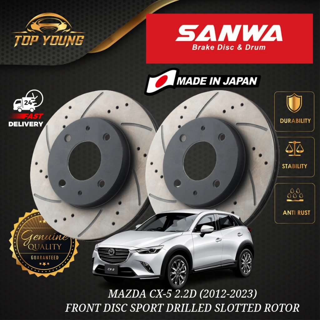 MAZDA CX-5 CX5 2.2D [2012~2023] FRONT & REAR (DEPAN & BELAKANG) DISC ...