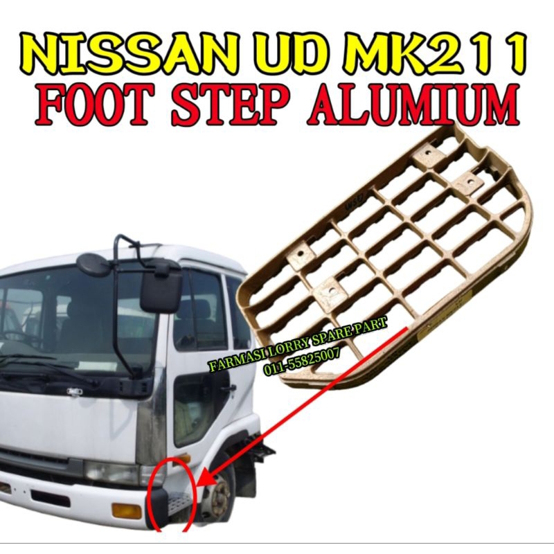 NISSAN UD MK211 FOOT STEP ALUMIUM UNTUK LORRY MIXER TRUCK TRAILER TRUCK ...