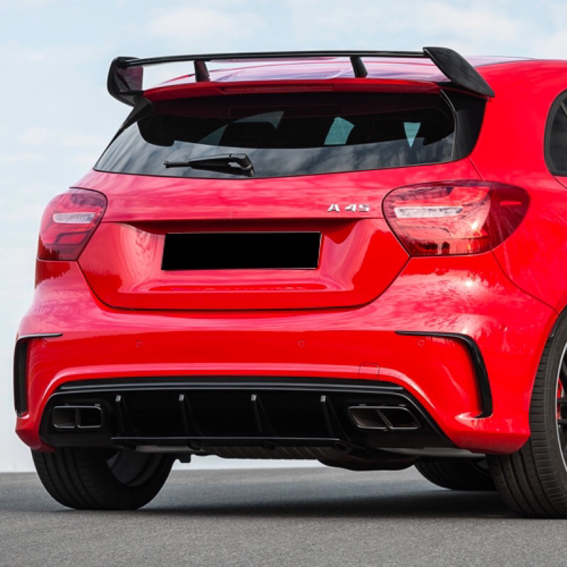 Mercedes Benz W176 `16 A45 AMG Style Rear Bumper With Diffuser ...