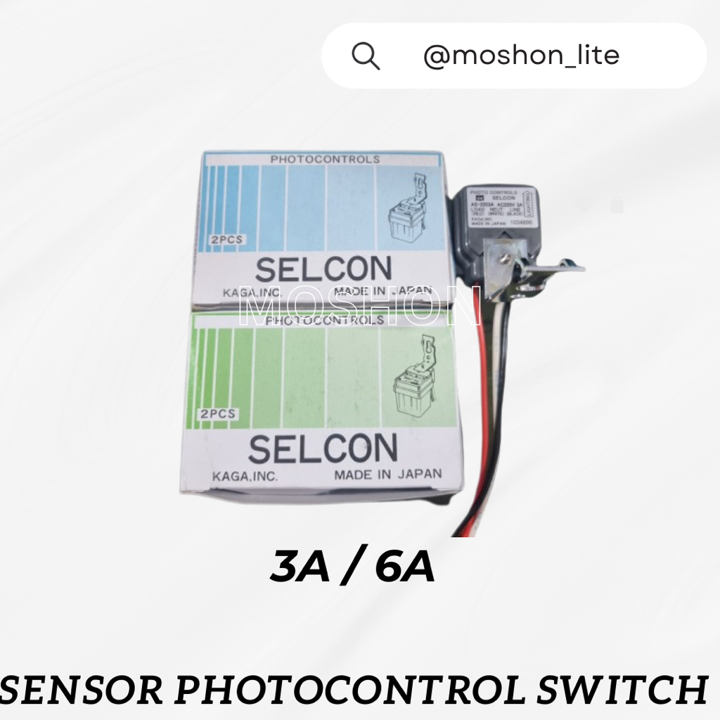 SELCON 3A (AS2403A) / 6A (TK2406A) Photocontrols Switch Lighting Sensor ...