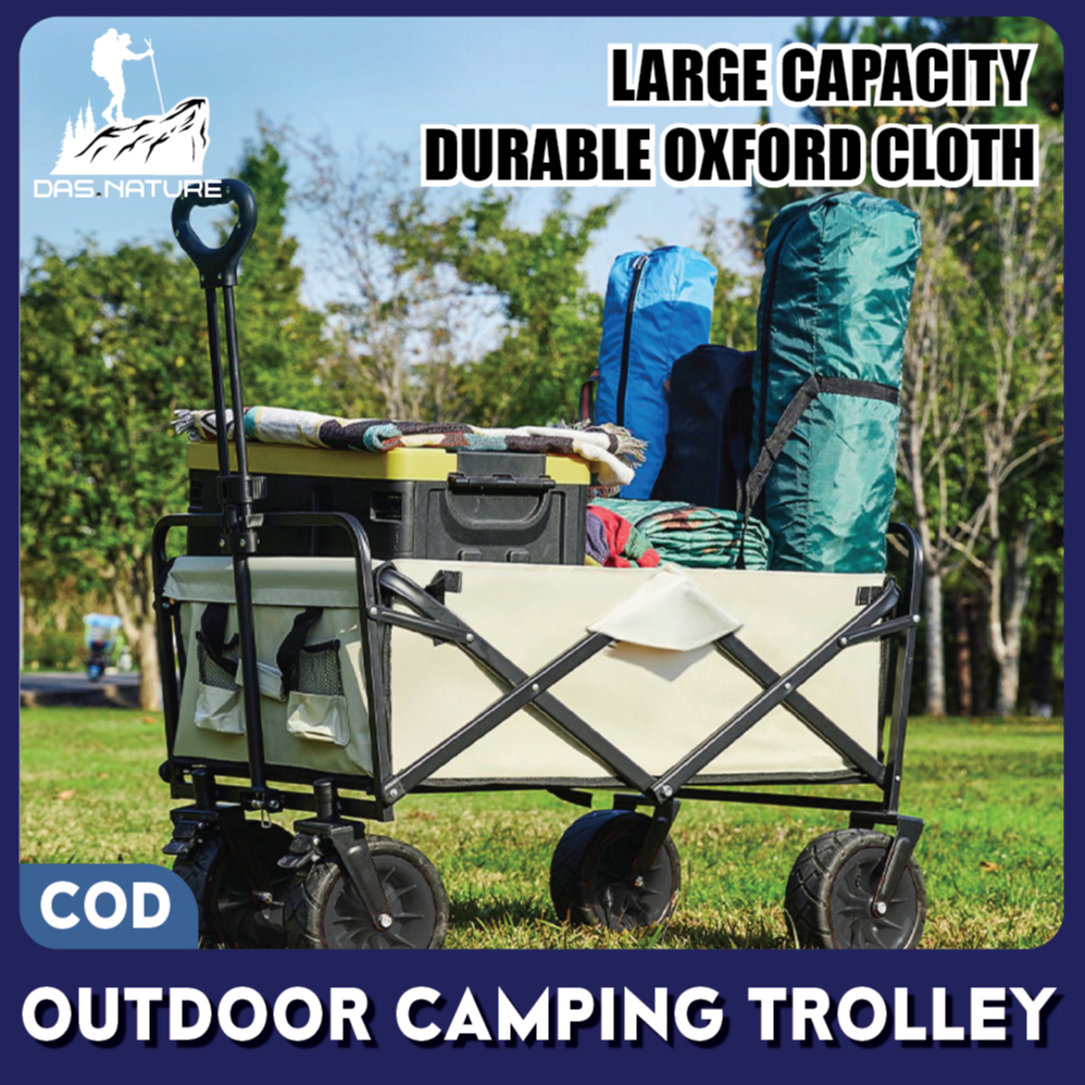Das Nature™ Camping trolley Wagon Heavy Duty Trolley Outdoor Shopping ...
