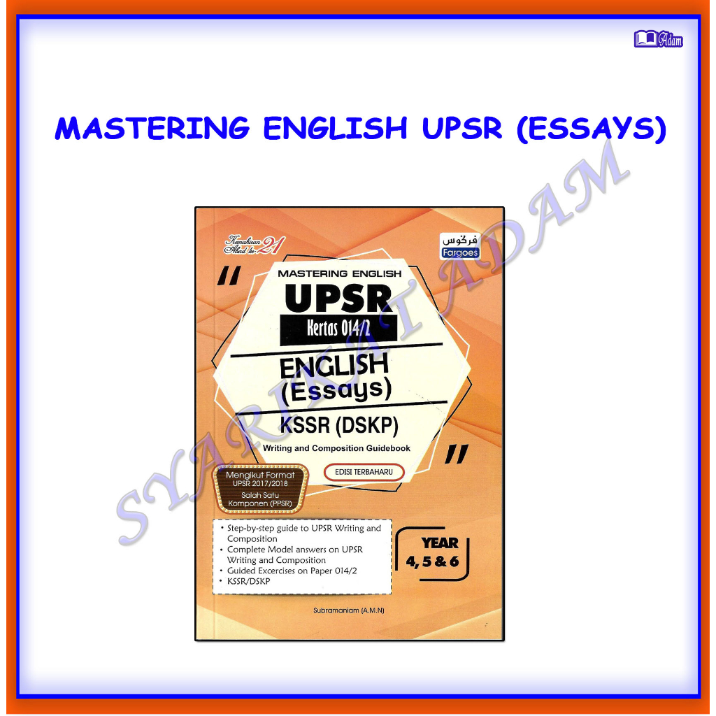 [ADM] MASTERING ENGLISH UPSR (ESSAYS)-FARGOES | Shopee Malaysia